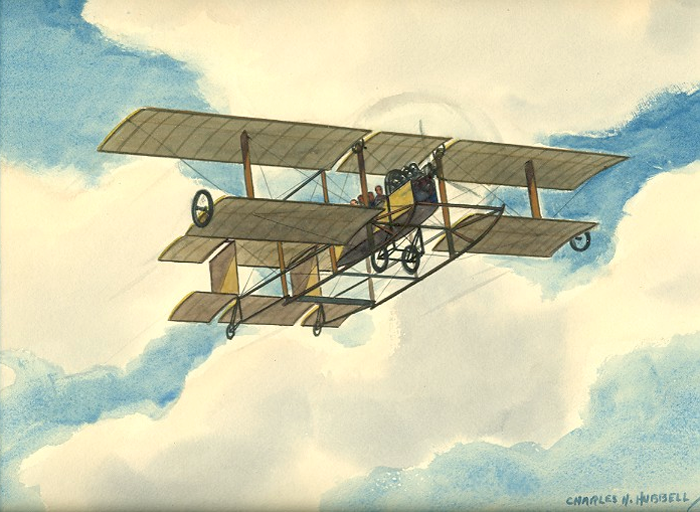 Let's keep it wild.: Pre-WW1 watercolor aircraft
