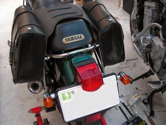 デジタルグッズとバイクの日々: YAMAHA SRV250 にバックを付けたい ファイナルアンサー