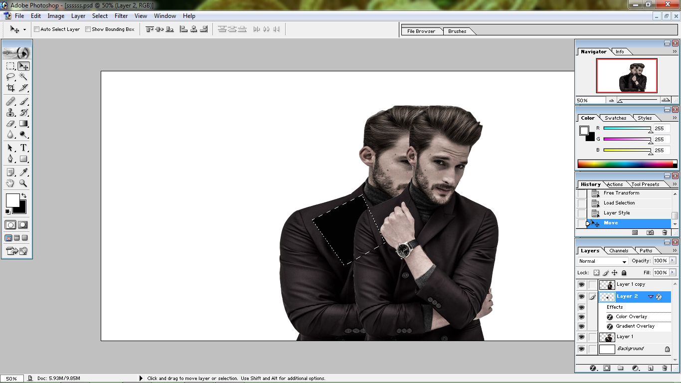 Pixel explosion effect