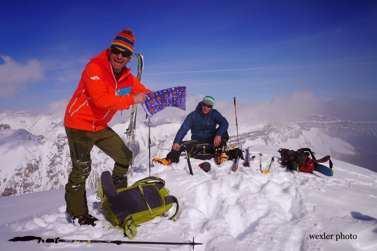 Skiing the X Couloir on Mt. Whymper - Global Alpine