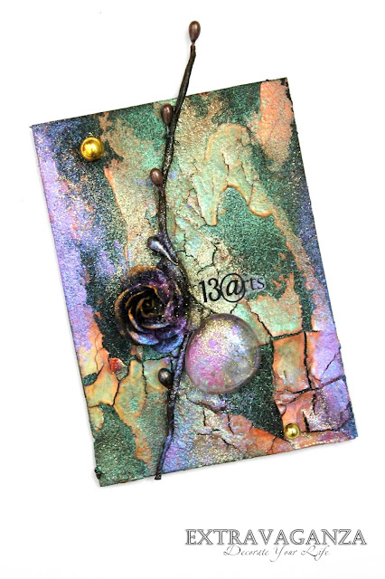 13 arts: Artist Trading Cards "13 textures"