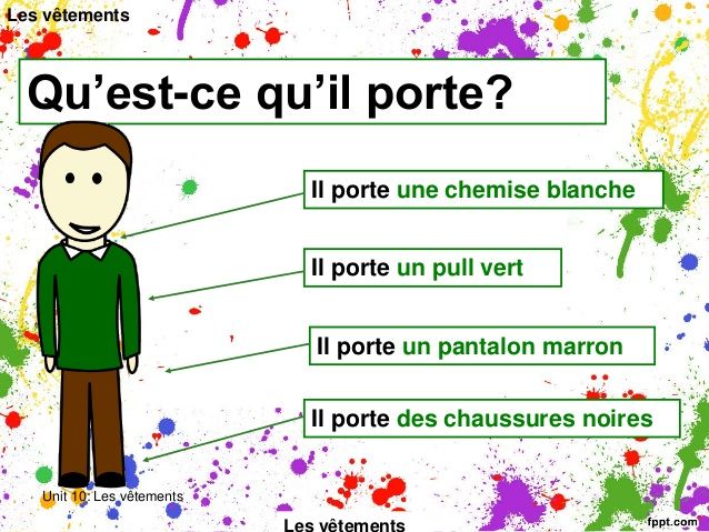 Qu'est-ce que tu portes?