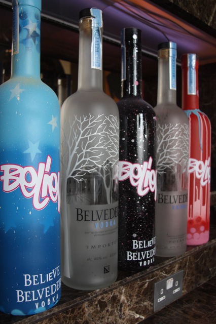 Dubai Graffiti, Sya One: Belvedere 6 ltr Vodka bottles