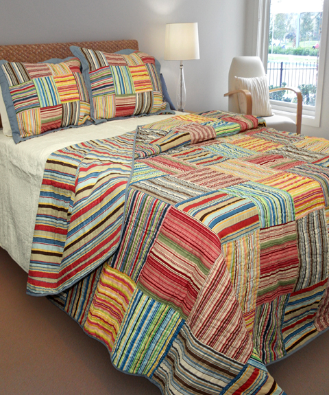 Needlework.: Patchwork quilt style.