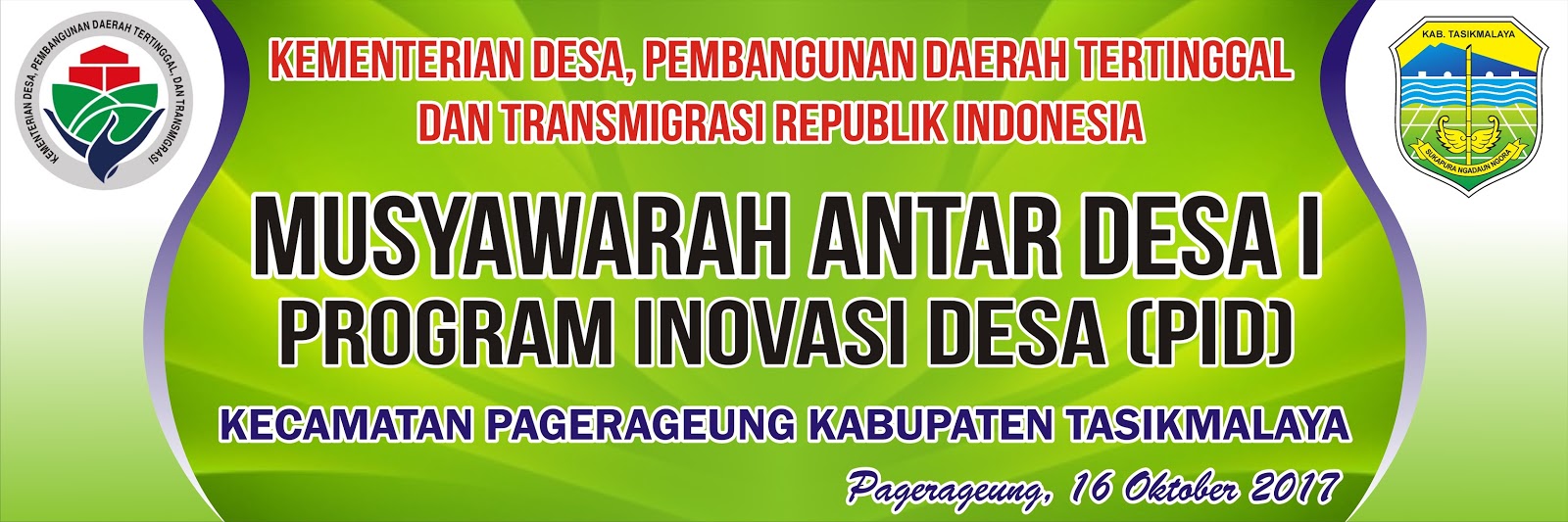 Spanduk Musyawarah Desa - KARYAKU