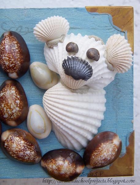 Cards and Crafts : Shell Art and Craft- Altered Project