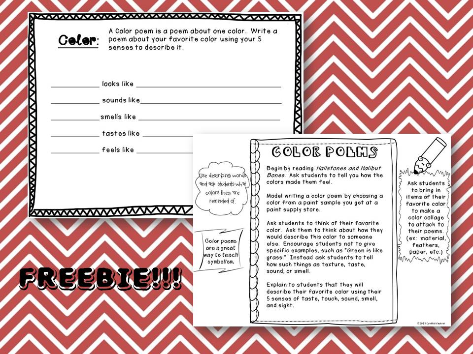 Classroom Freebies Too: Let's Learn About Poetry