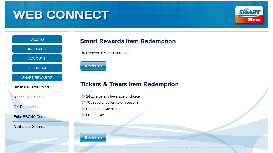 House Mates: SMART Rewards (How to Redeem a P50.00 Bill Rebate from ...