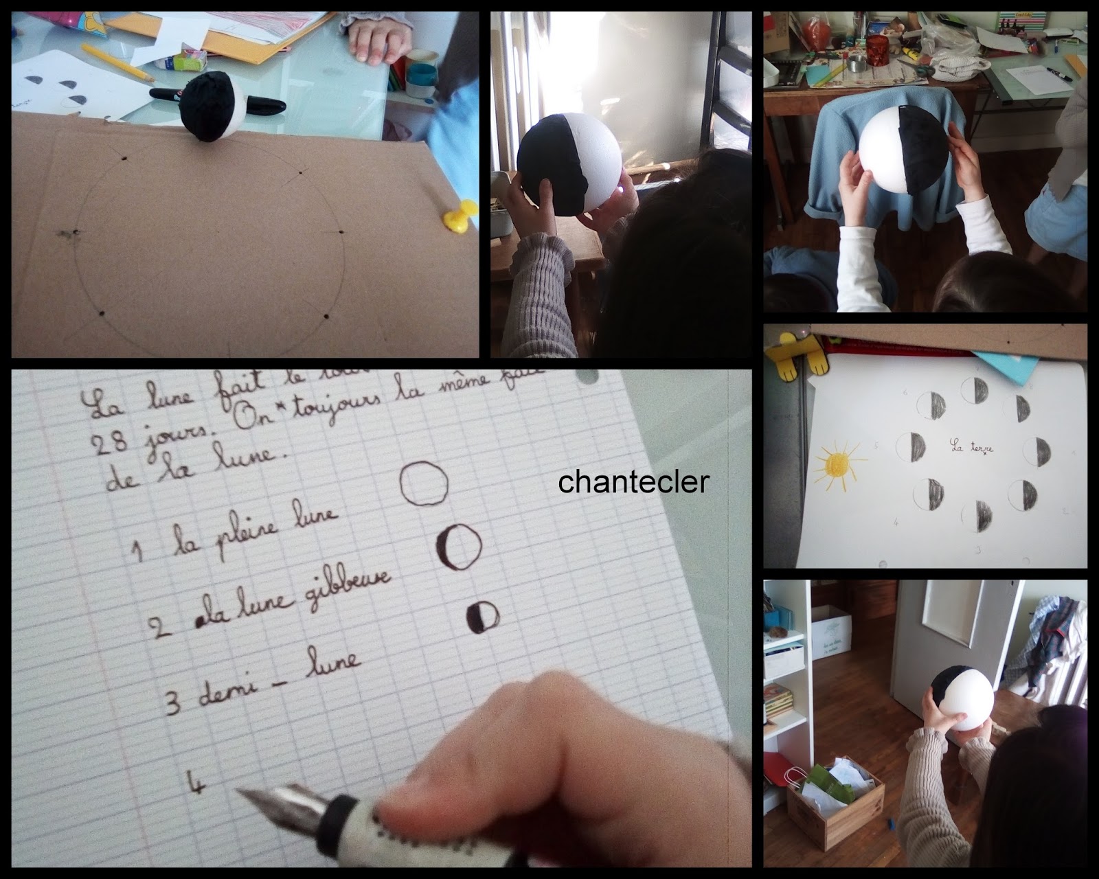 Chantecler... Apprendre dans la joie: Les différentes phases de la lune