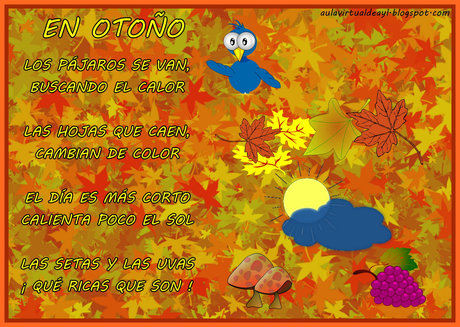 Aula virtual de audición y lenguaje: Poemas de otoño