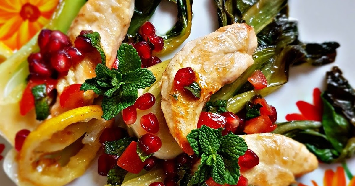 Ana's little Kitchen: Piept de pui cu pak choi si salsa