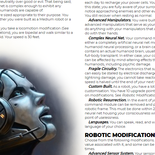d20 Modern Conversion: Robot Race