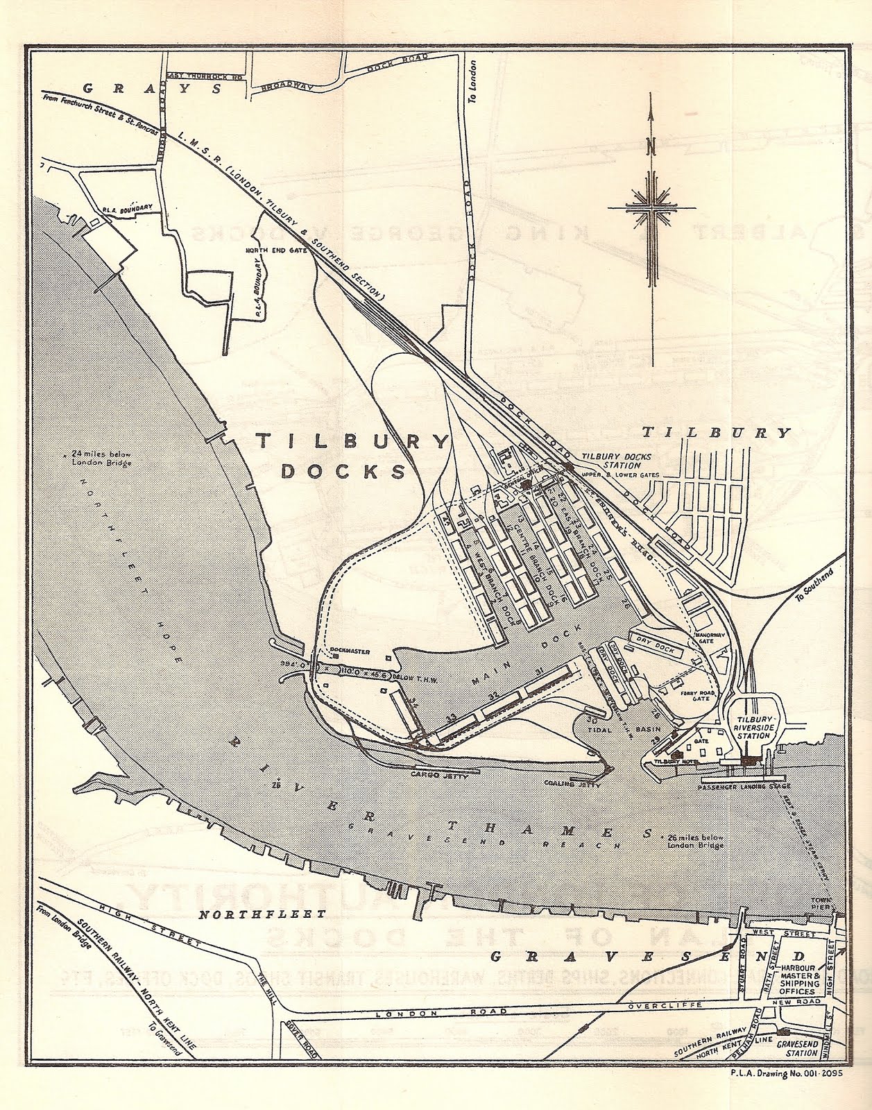 mappa moo'di - moo de flâneur's map collection: Port of London 1934