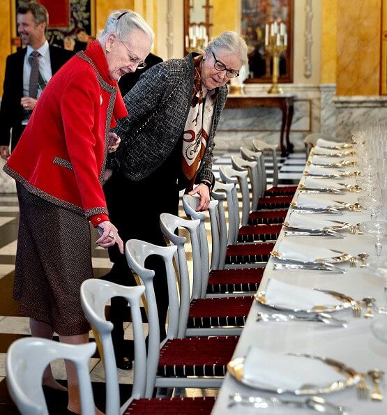 Queen Margrethe attended a presentation event of a new chair collection ...