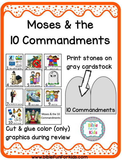 Bible Fun For Kids: 2. 7. Moses & the 10 Commandments