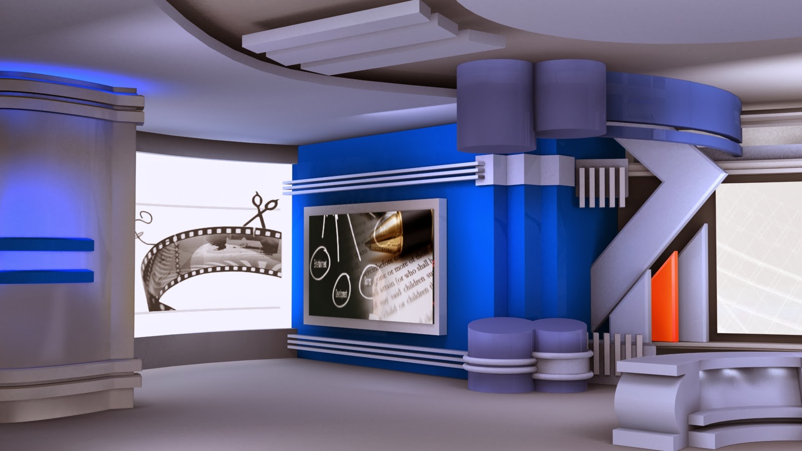 VFX, GFX and SFX: Latest Virtual Sets For broadcasting