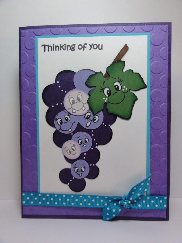 The Cricut Bug: Grape Card