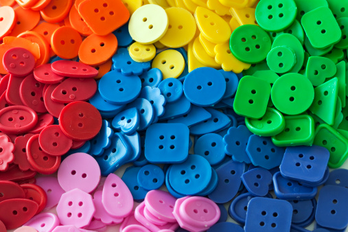 The Colorful White: Colorful Buttons