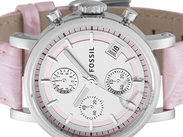 My loss is your gain!: Fossil Women's Chronograph Pink Leather Watch ES2201