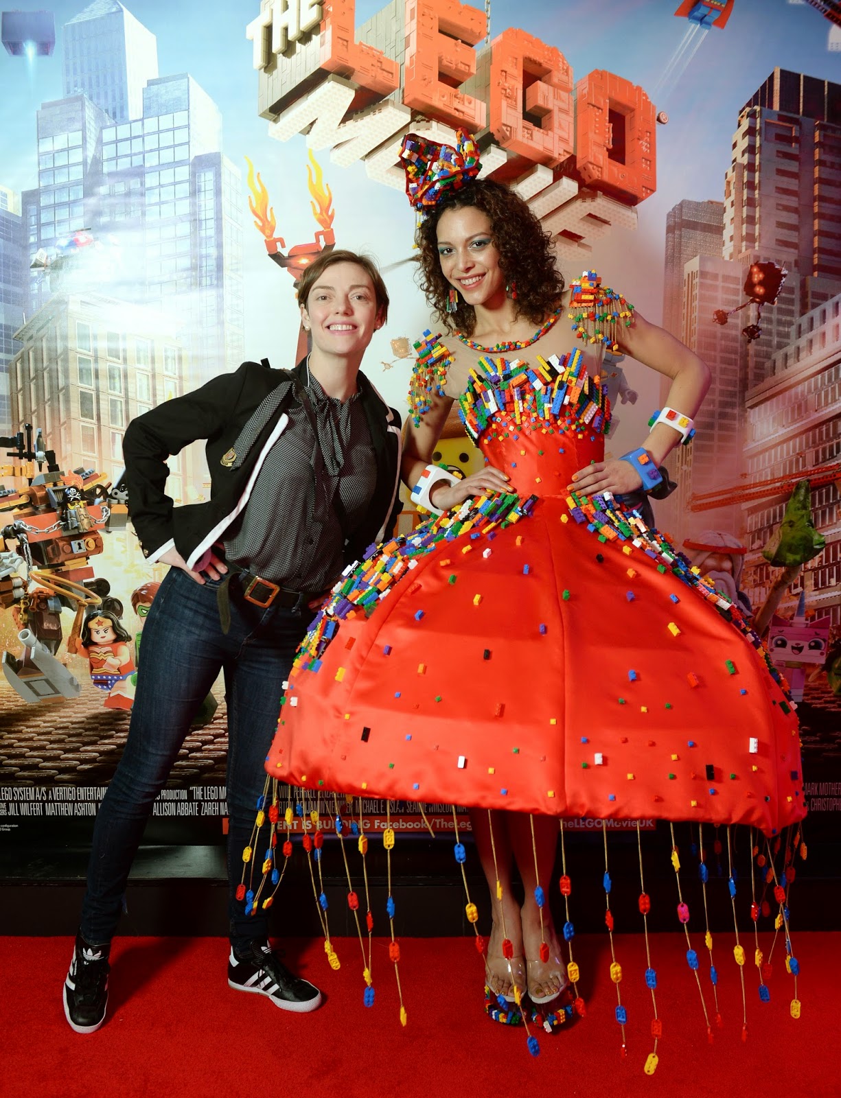 Cycle in Heels : Lego dress at the Lego Movie Premiere