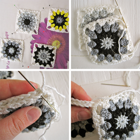 Color 'n Cream Crochet and Dream: Tutorial Flower Square V