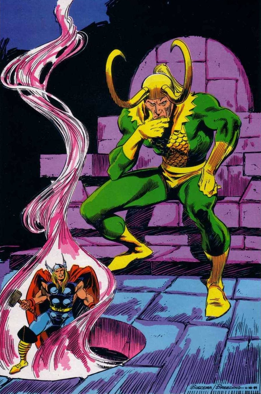 Marvel Comics of the 1980s: 1989 - Loki by John Buscema and Brett Breedings