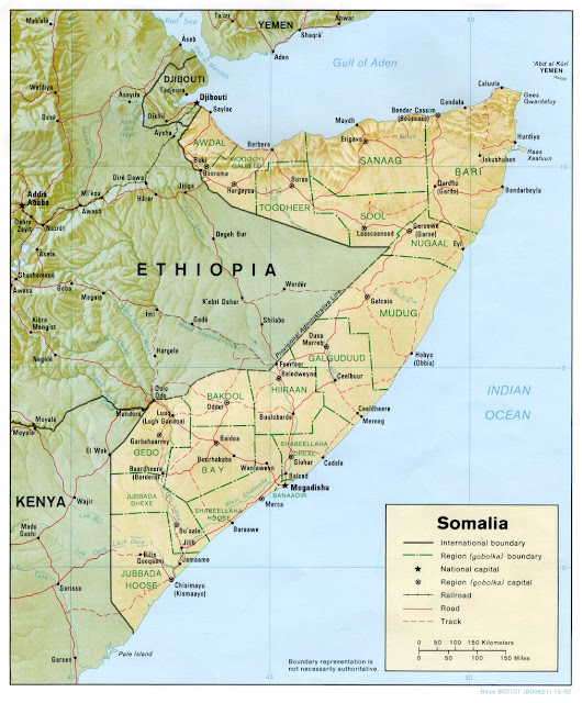 SOMALIA - GEOGRAPHICAL MAPS OF SOMALIA ~ Klima Naturali™
