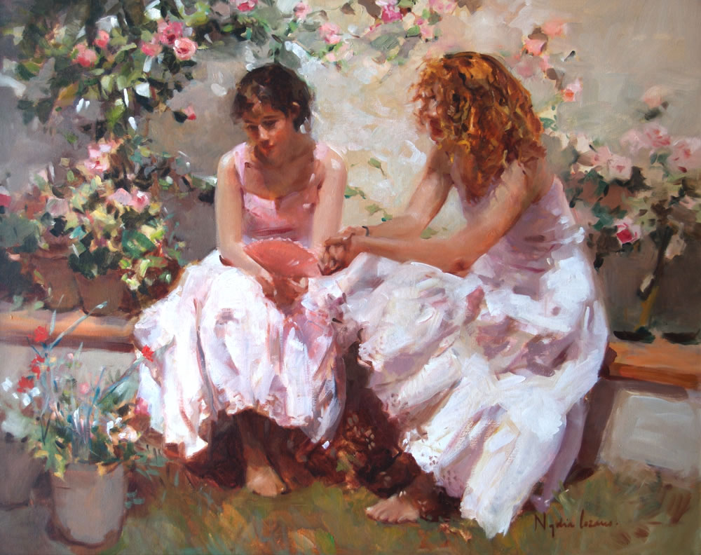 Nydia Lozano, 1947 Impressionist Figurative painter