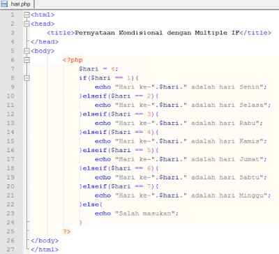 PHP : Struktur Kontrol dan Fungsi - Dunia Web