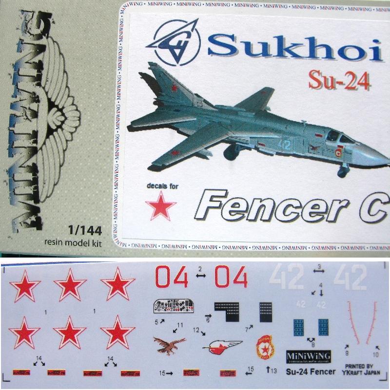 Kampfgruppe 1/144: 1/144 Sukhoi Su-24 Su-24 'Fencer' C - Miniwing