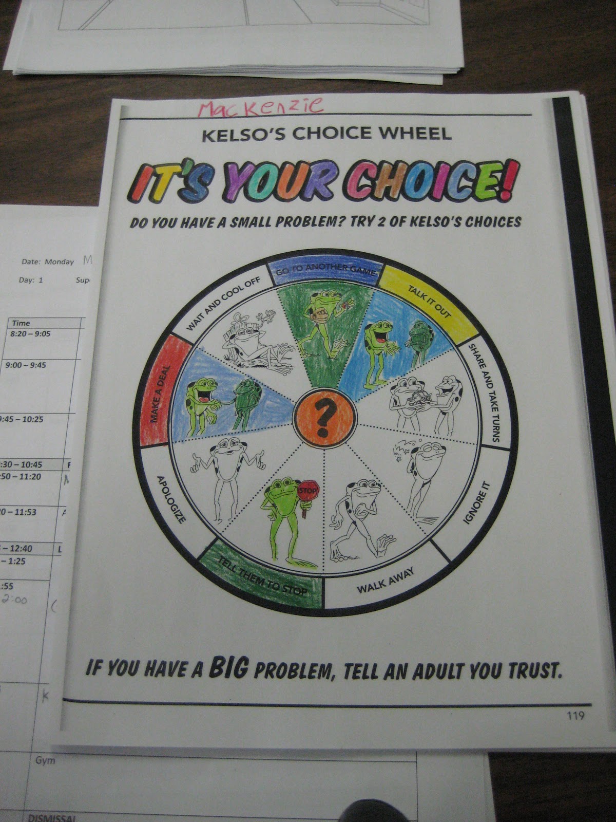 Ms. Ketcheson's Class Blog : Kelso's choices