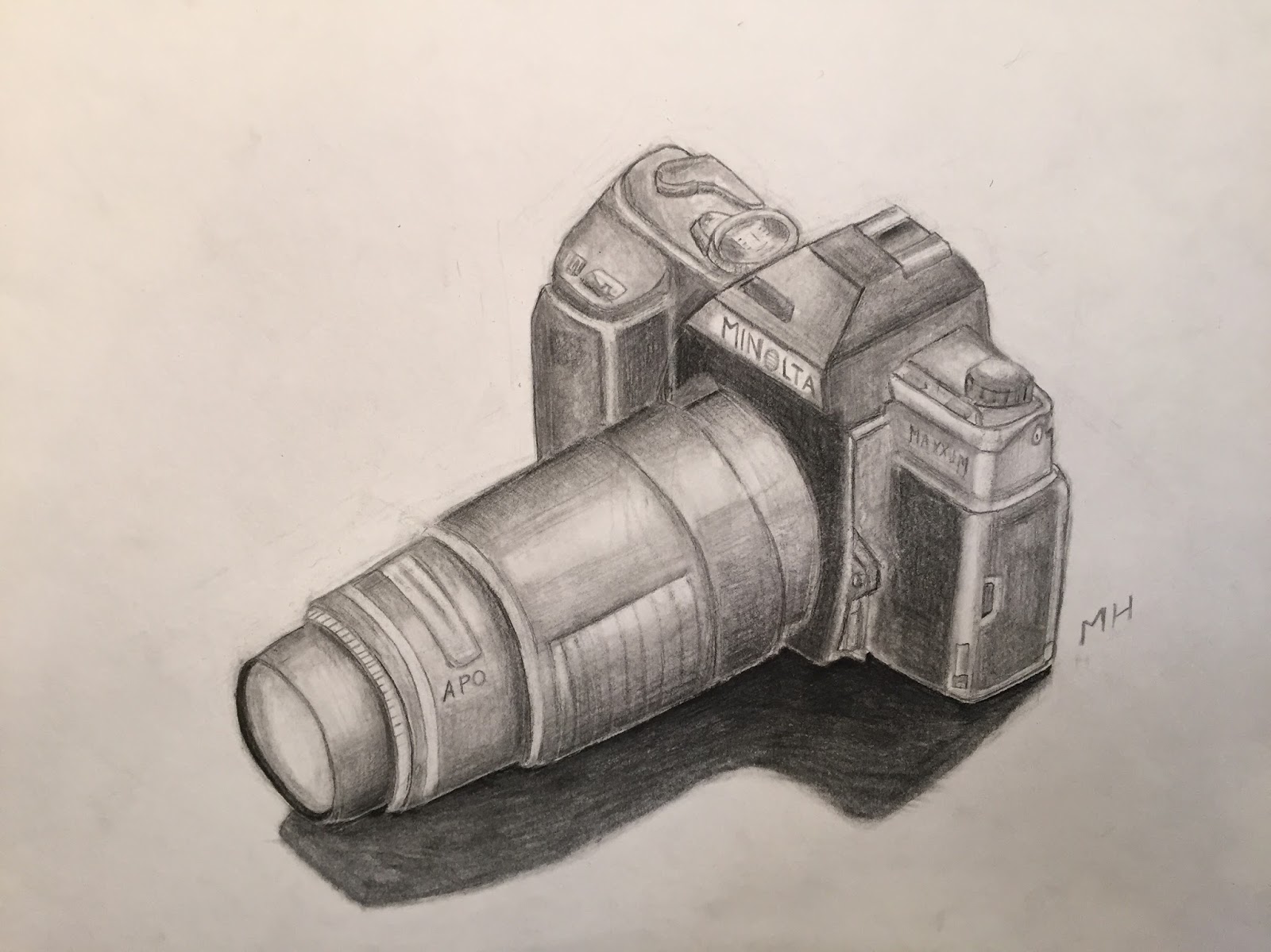 Mik H Workspace: Completed Camera Drawing