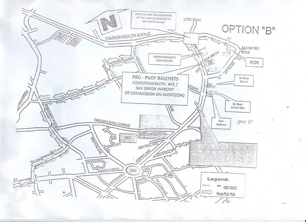 MMDA Re-Routing Scheme Map for SONA Released ~ Indo Pinoy