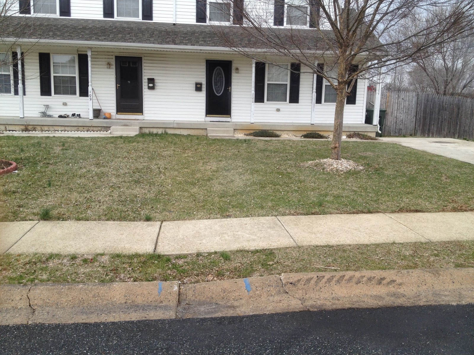 Brookland Terrace Civic Club: Sinking Curb 100 Armstrong Ave Reported ...