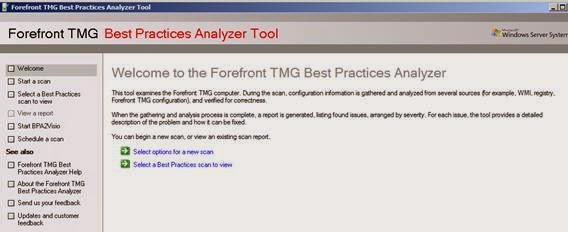 Brain Book: MICROSOFT FOREFRONT TMG - BEST PRACTICE ANALYZER