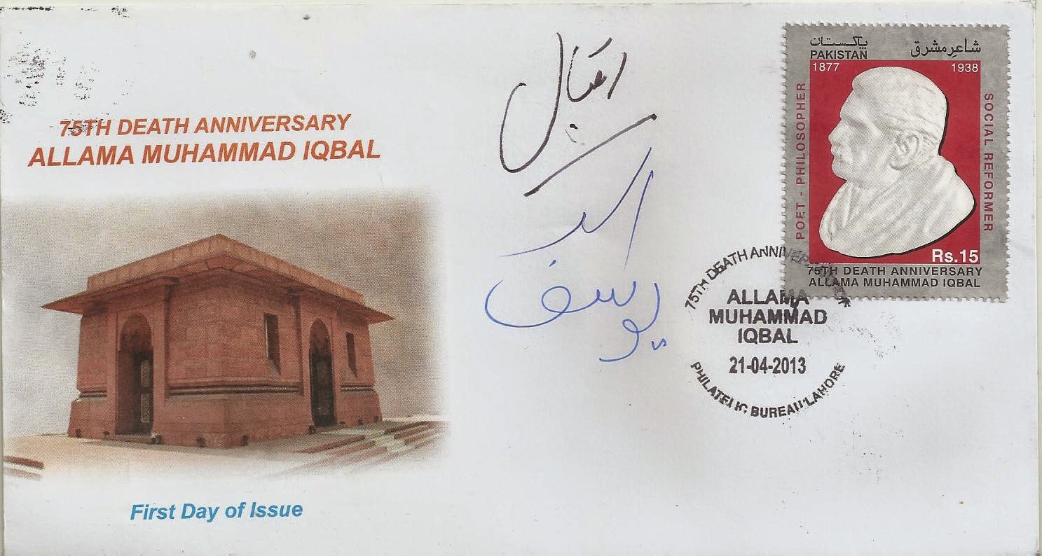 .: Signatures of Allama Iqbal's Family Members on Souvenir Covers of ...
