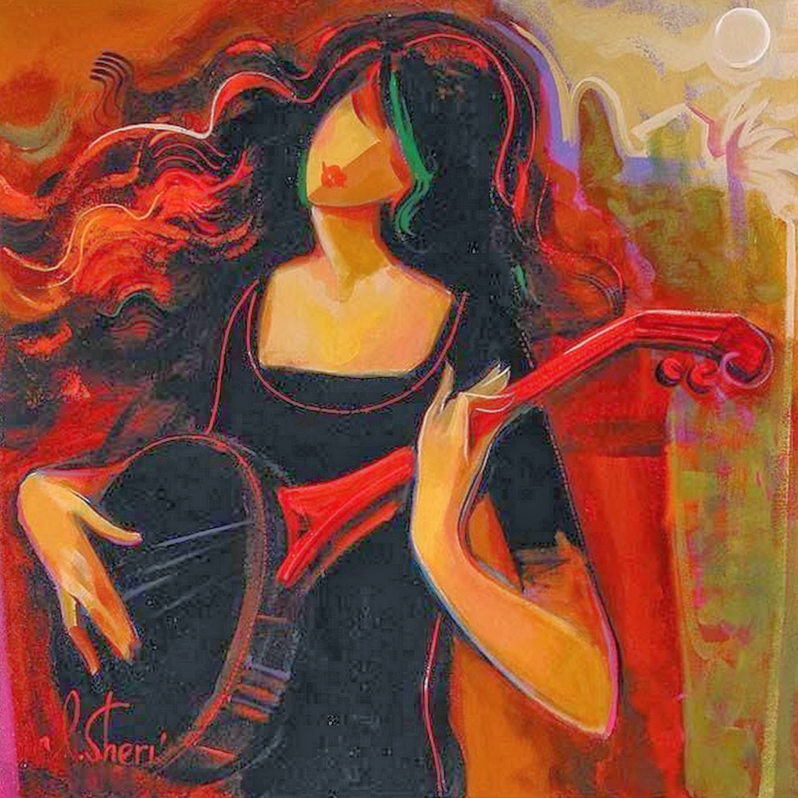 Arte Y Actividad Cultural Cuadros Abstractos Con Mujeres Irene Sheri