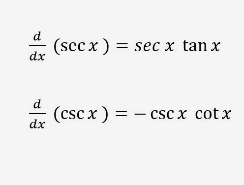 موسوعة المعارف: sec x csc x