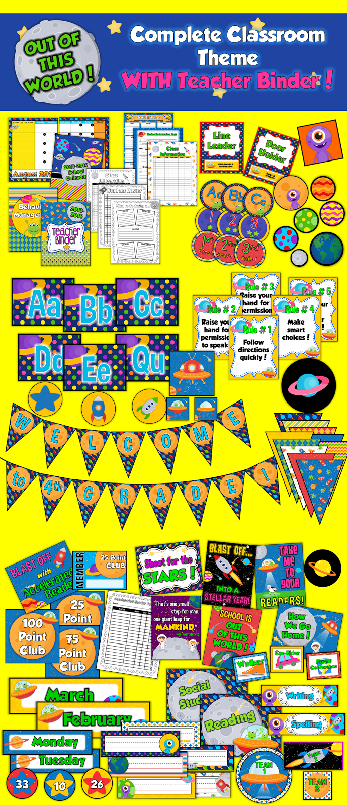 The Teaching Sweet Shoppe!: School is Out of This World Complete ...