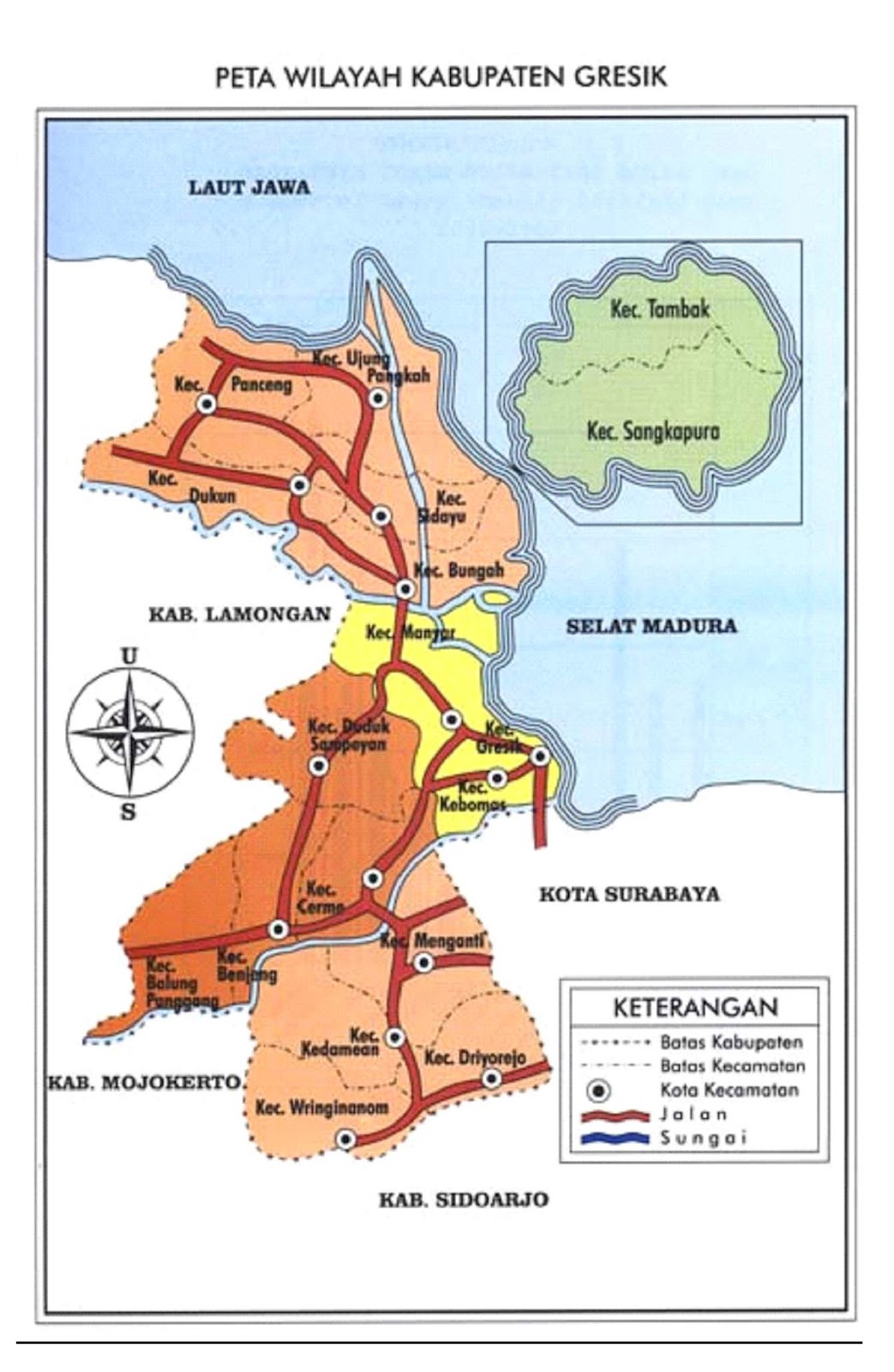 Peta Kabupaten Gresik - Frenshilgo