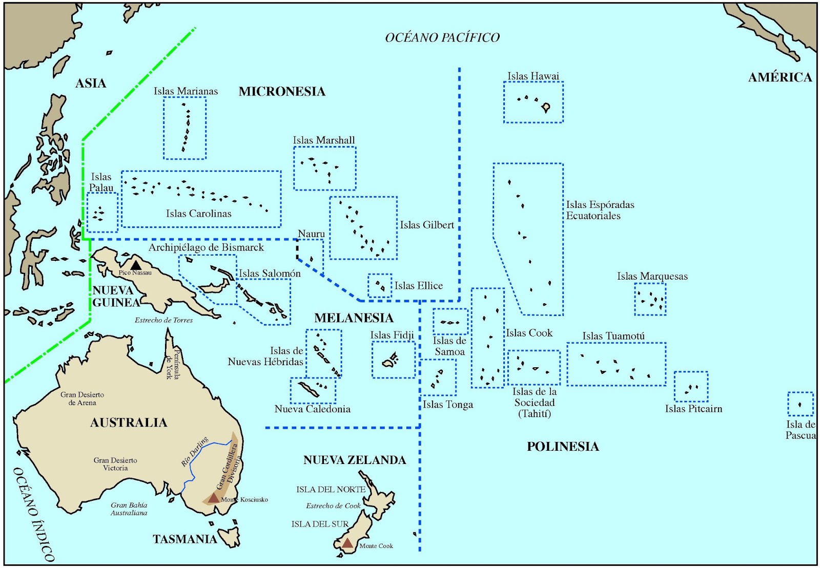 Atlas Geográfico: Oceanía