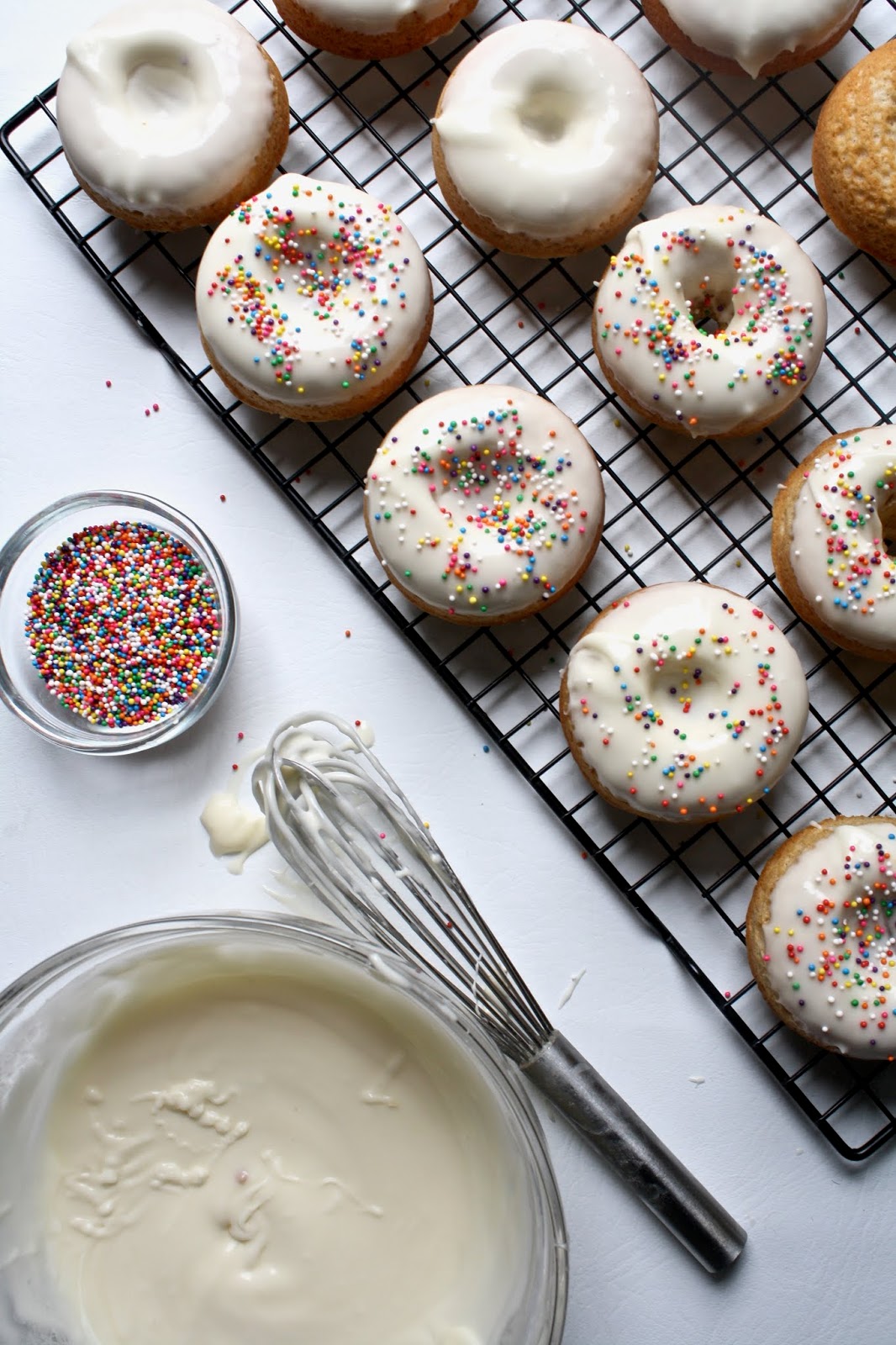 salted sugared spiced™: Mini Vanilla Bean Baked Cake Donuts w/ Icing ...
