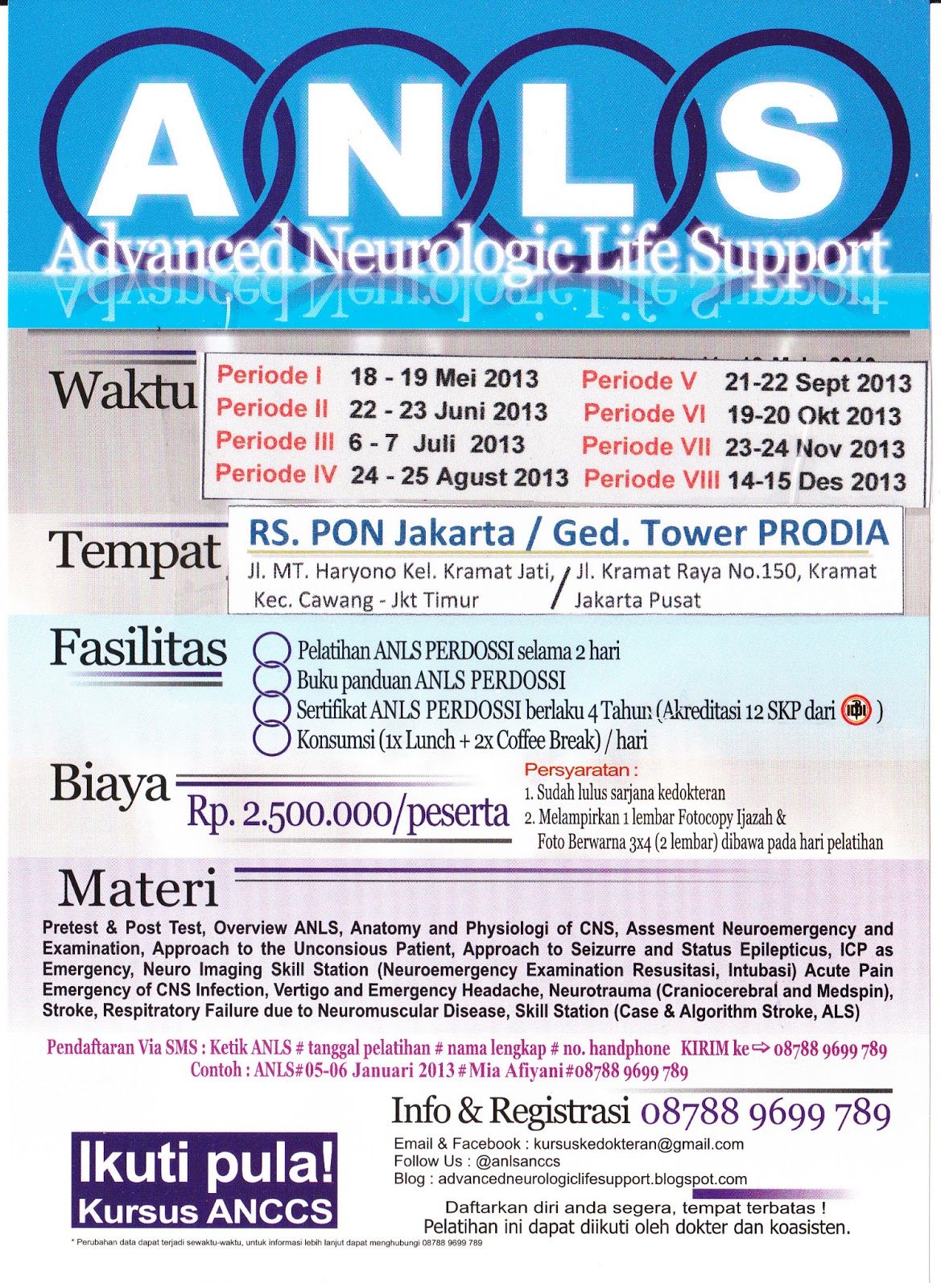 Advanced Neurologic Life Support: Pelatihan ANLS (Advanced Neurology ...