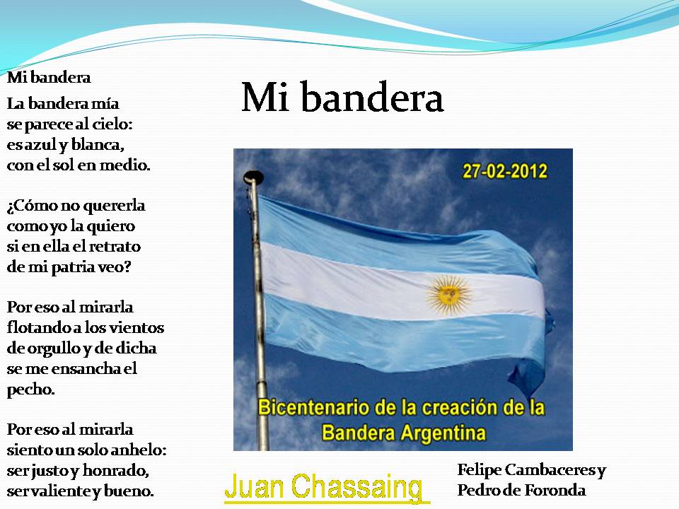 San Esteban Informática - Primaria -: 3° AÑO - CANCIONES PARA MI BANDERA