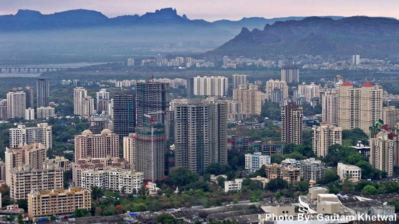 Thane - The Lake City: Aerial view of Thane City