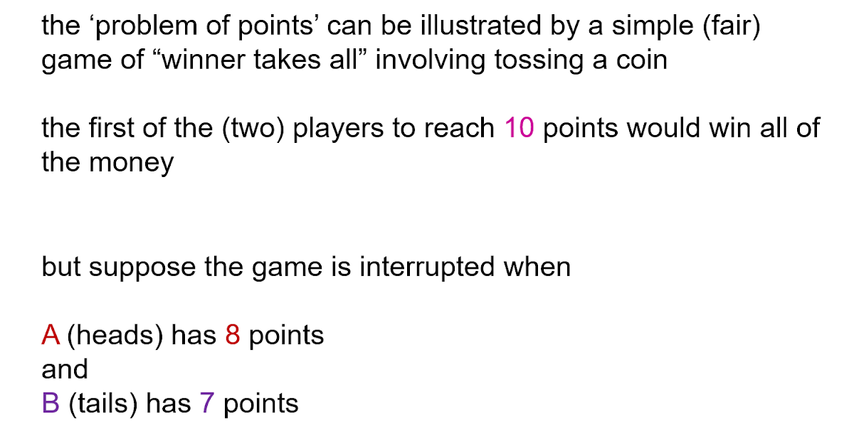 MEDIAN Don Steward mathematics teaching: probability history (2)