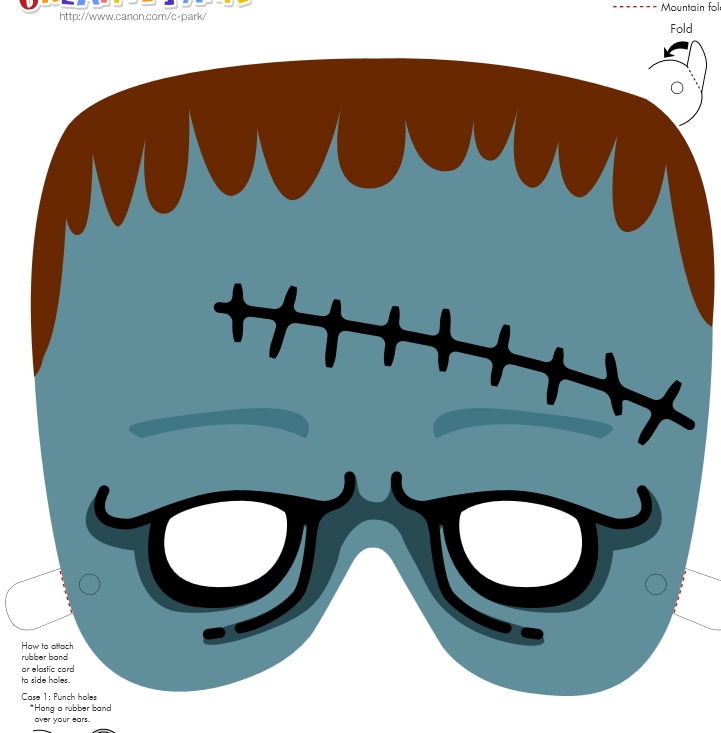 Plantillas Imprimibles De Máscaras De Halloween