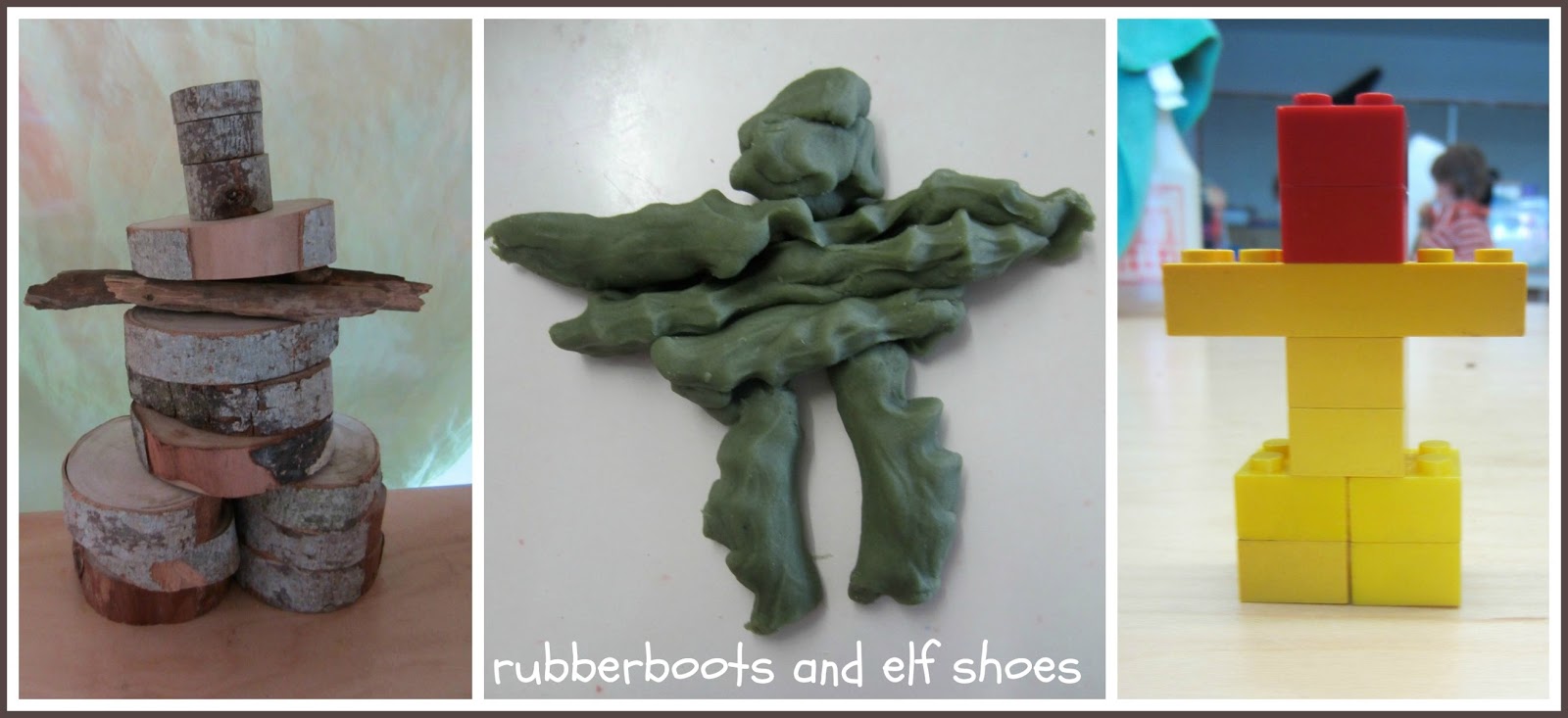 the inukshuk - a symbol of Canada - rubber boots and elf shoes