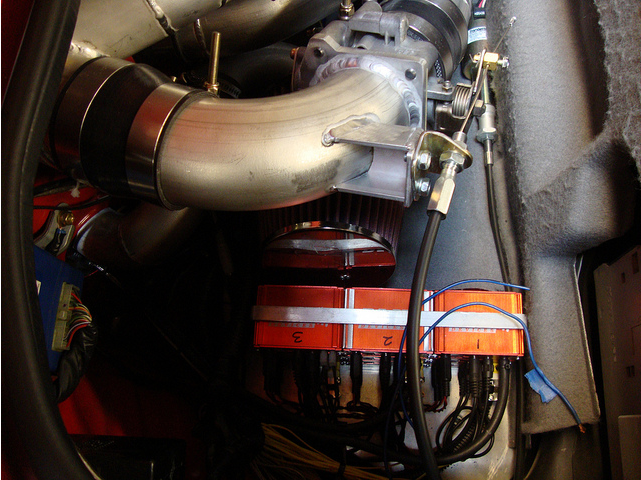 BlackTrax Projects: Project Pics: David's Twincharged AW11 Induction Work