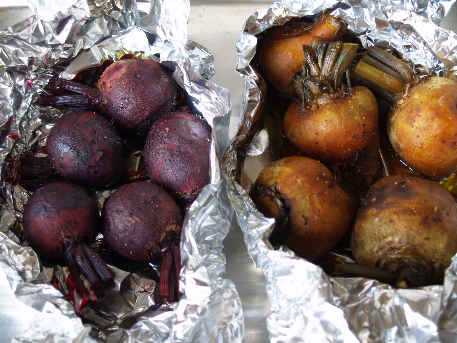 Persimmon and Peach: Beet & Blood Orange Salad with Chevre